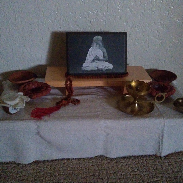 Puja Table. Meditation Shrine. Prayer Table. Meditation Altar. Tea ...