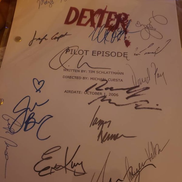 Criminal Minds TV Pilot Script Screenplay With Signatures Autograph ...