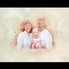 Custom Memorial Drawing, Add Deceased Loved One, Family Portrait ...