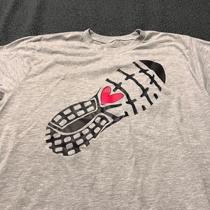 Love Running Shirt,runner Shirt for Women,running Shoe With Heart,gift ...