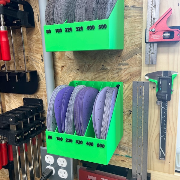 Customizable Sanding Disc Organizer, Sandpaper Organizer, Sander, Tools ...