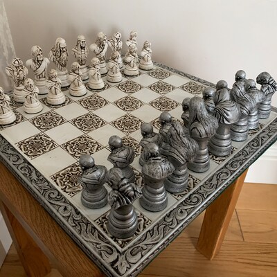 Large Chess Set King Louis XIV Chess Pieces Gardens of - Etsy