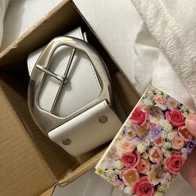 Wide Pink Fuchsia Belt, Genuine Leather Belt for Women, Rounded Silver ...