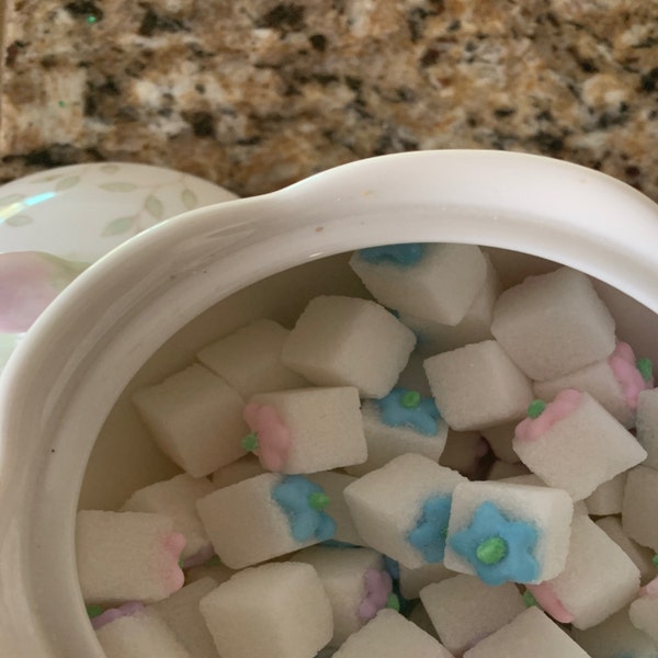 Fancy Sugar Cubes/ Tea Party/ Sugar Cubes/tea/ Bridal Sugar Cube/ Cubes ...