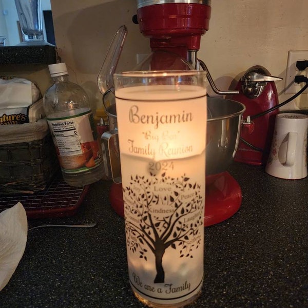 12 Personalized Family Reunion Party Centerpiece Table Decor Vellum ...