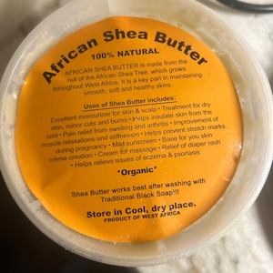 Raw African Shea Butter Bulk 100% Pure Natural Organic Unrefined Virgin ...