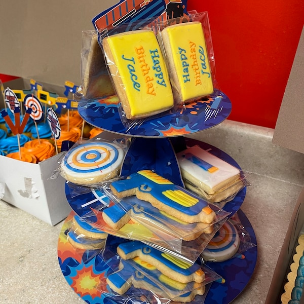 Nerf Gun Sugar Cookies, Boy Birthday Cookies - Etsy