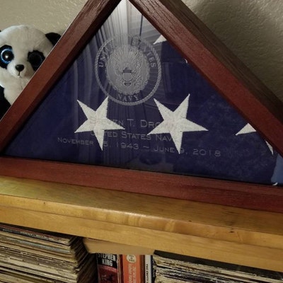 Flag Box Flag Display Case American Flag Military - Etsy