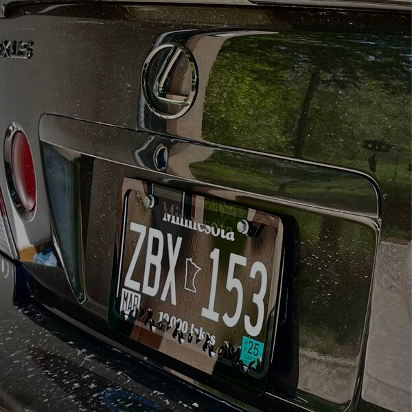 Flame License Plate Frame - Etsy