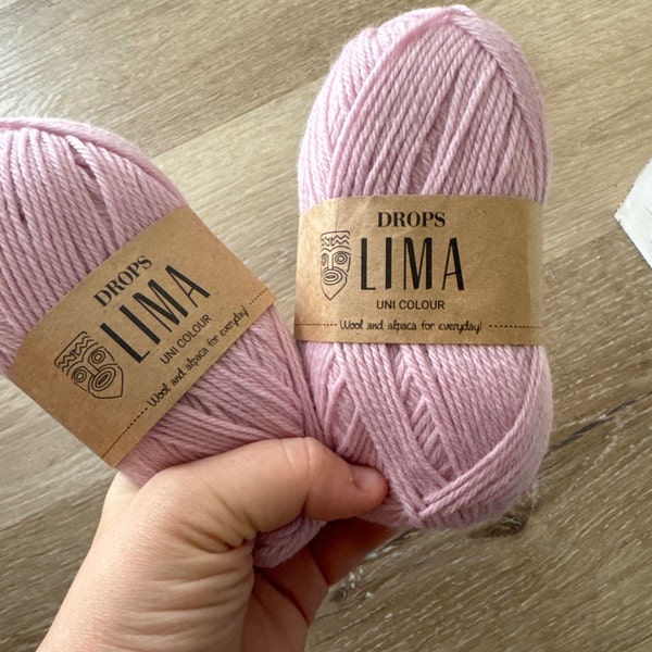 DROPS Lima Alpaca and Wool Yarn - DK Weight - Worsted 50g 109 Yards - Etsy