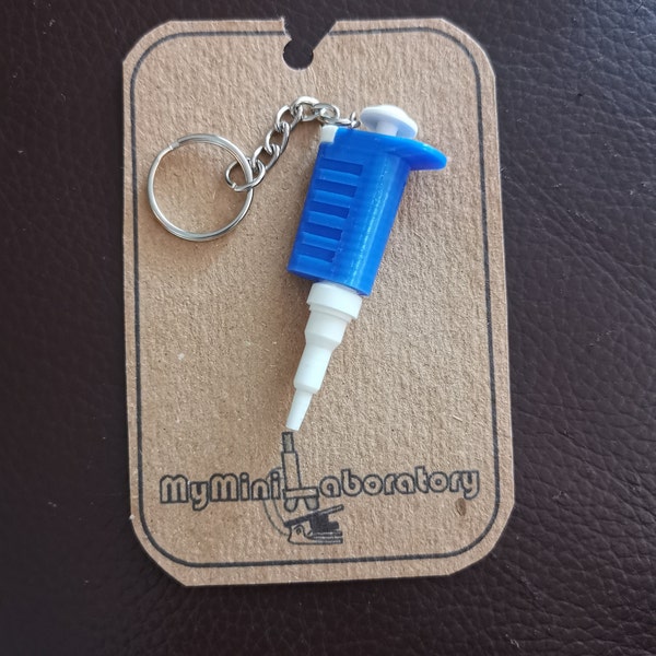 Pipette Keychain With Personalisation Science Keyring - Etsy