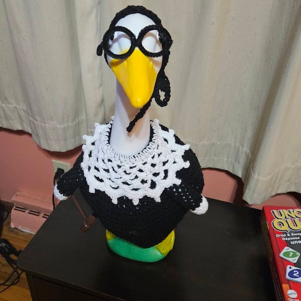 Justice Ginsburg Goose Geese Outfit Crochet Federal Judge Lawn Goose ...