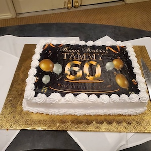 Custom Edible Sweet 16 License Plate Cake Topper Picture. Permit ...