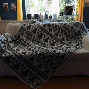 Berber Afghan Overlay Mosaic Crochet PATTERN ONLY Digital | Etsy