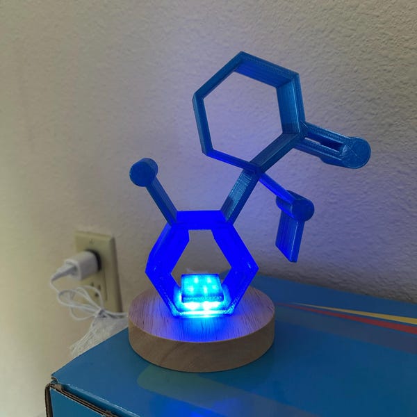 Rainbow LED Lamp, 3D Printed - Etsy