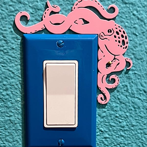 Octopus Door Frame Topper Metal | Door Frame Corner Sign | Metal Wall ...
