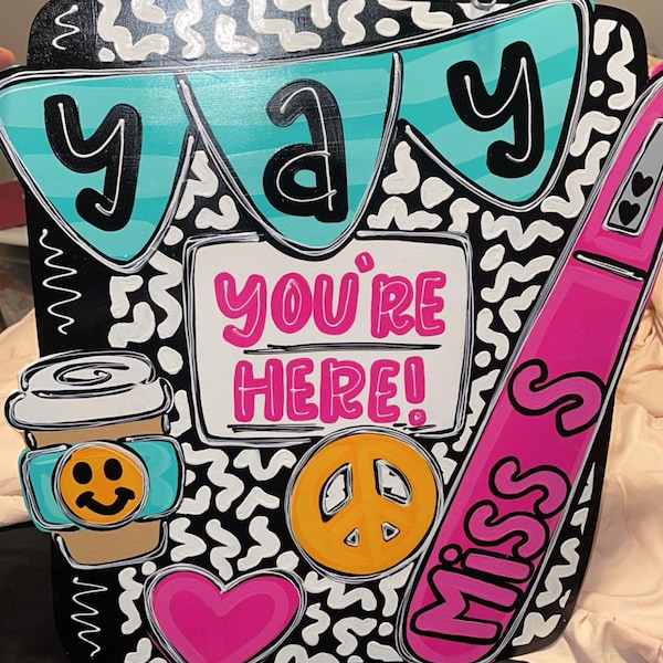 Door Hanger Template, Teacher Door Hanger Template, Classroom Door ...