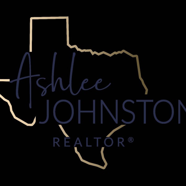 Texas Real Estate Logo, Realty Agent Logo, Gold Logo Design, Premade ...