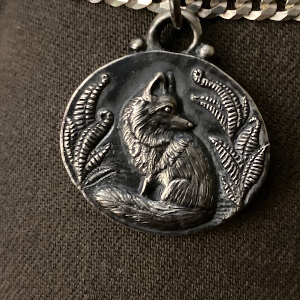 Fluffy Fox in the Ferns by Carrie Nunes Jewelry - Etsy
