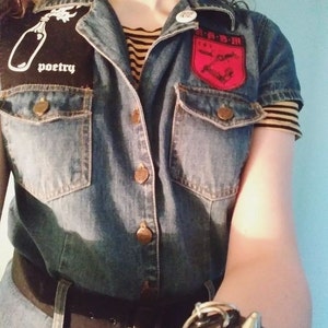 SAMURAI & DRAGON Punk Patch Patches Death Patch - Etsy