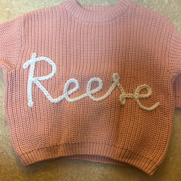 Kids Hand Embroidered Denim Jacket Personalized Name Kids Jean Jacket ...