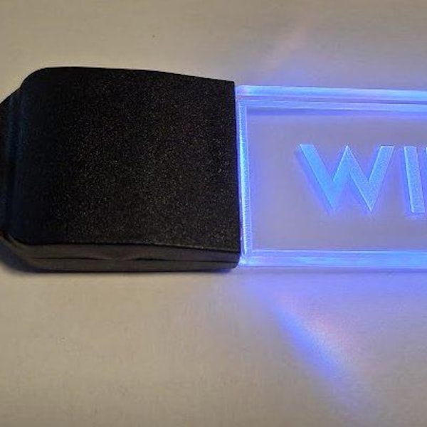 Custom Personalized LED Keychain- Rechargeable- Comes With USB - Etsy