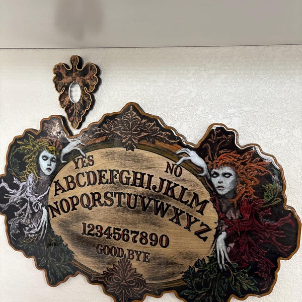 Ouija Digital Gothic Skull Ouija Board & Planchette Design Bundle ...