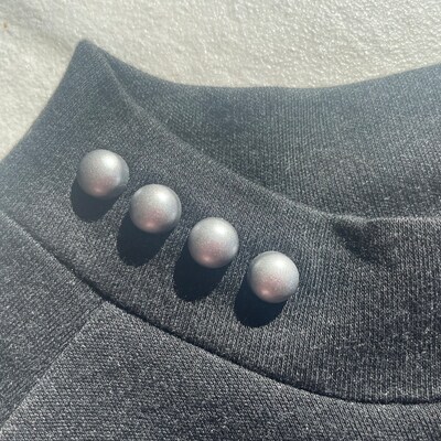 Magnetic Captain Rank Pips From Star Trek: Picard 2020 Silver Rounded ...