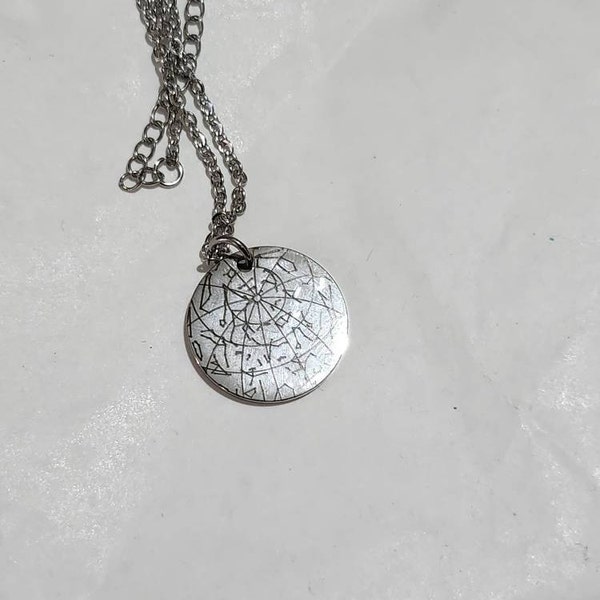 Personalized Night Sky Star Map Necklace, Star Map Necklace for Your ...