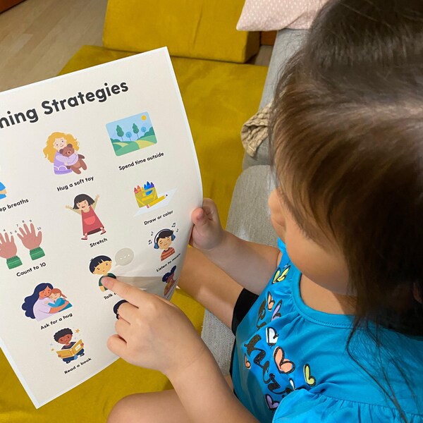 Digital Calming Strategies Poster, Calming Techniques for Kids and ...