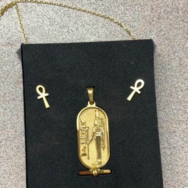 Egyptian Osiris Cartouche Necklace,egyptian Hieroglyphs Customizable ...