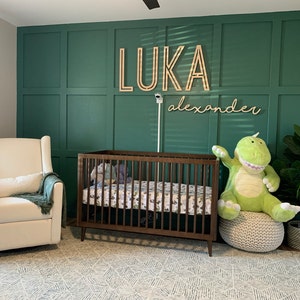 Custom Wood Name Sign for Nursery Girl Boy Over Crib Sign | Etsy