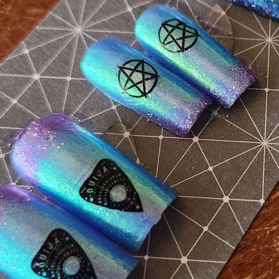 Pagan Ouija Board Witch Nail Decals Waterslide Type Mystical Magickal ...