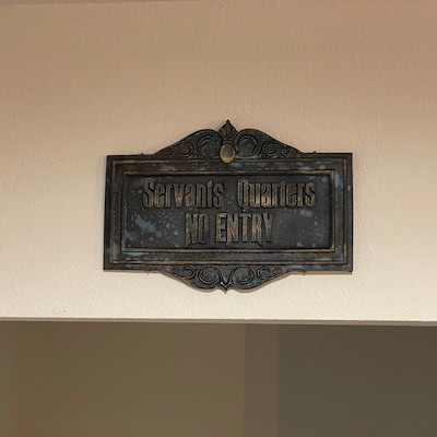 Replica Servant Quarters Plaque Sign Plague - Etsy