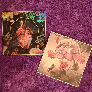 Glitter Sparkly Anatomical Heart Sticker Alice in Wonderland Sticker ...