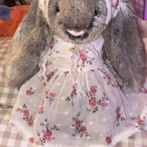 Dresses for Bunny Dolls ,pink Dress With a Large Bow on the Chest ...