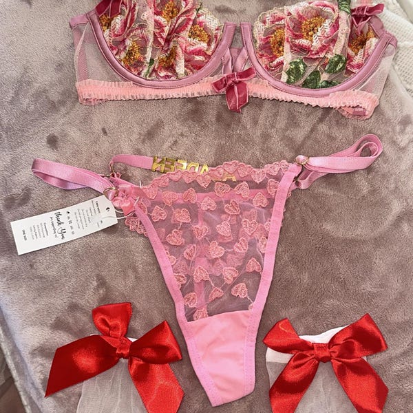 Custom Bridal Lingerie • Wedding Lingerie • Bra and Panty Set ...