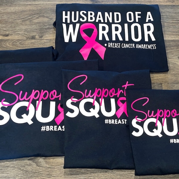 Support Squad Breast Cancer Warrior Svg Png, Pink Ribbon Svg, Cancer ...