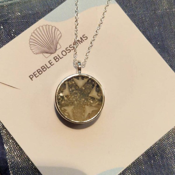 Handmade Ocean Wave Resin Pendant Necklace With Real Sand Beach Theme ...