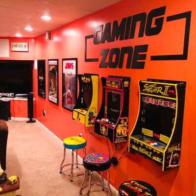 Gaming Zone 3D Wall Decor Video Games Sign Gameroom Sign - Etsy