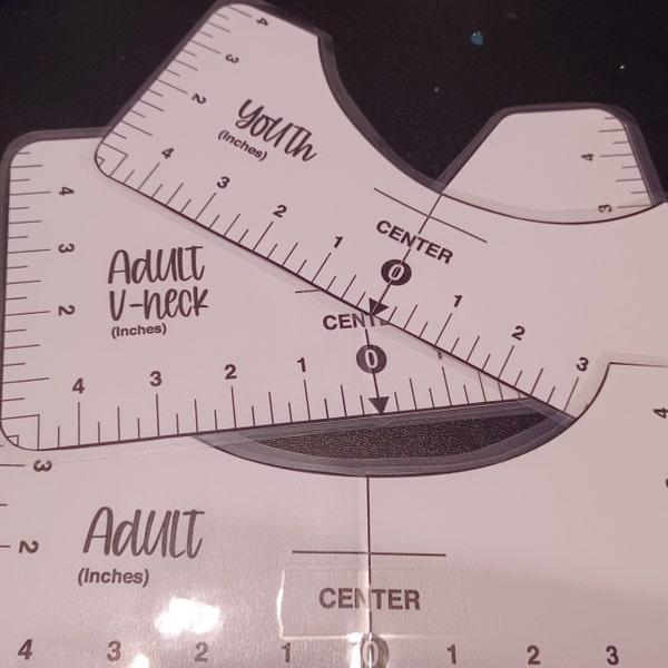 Glowforge Tshirt Ruler SVG Bundle- Decal Centering Tool, T-shirt ...