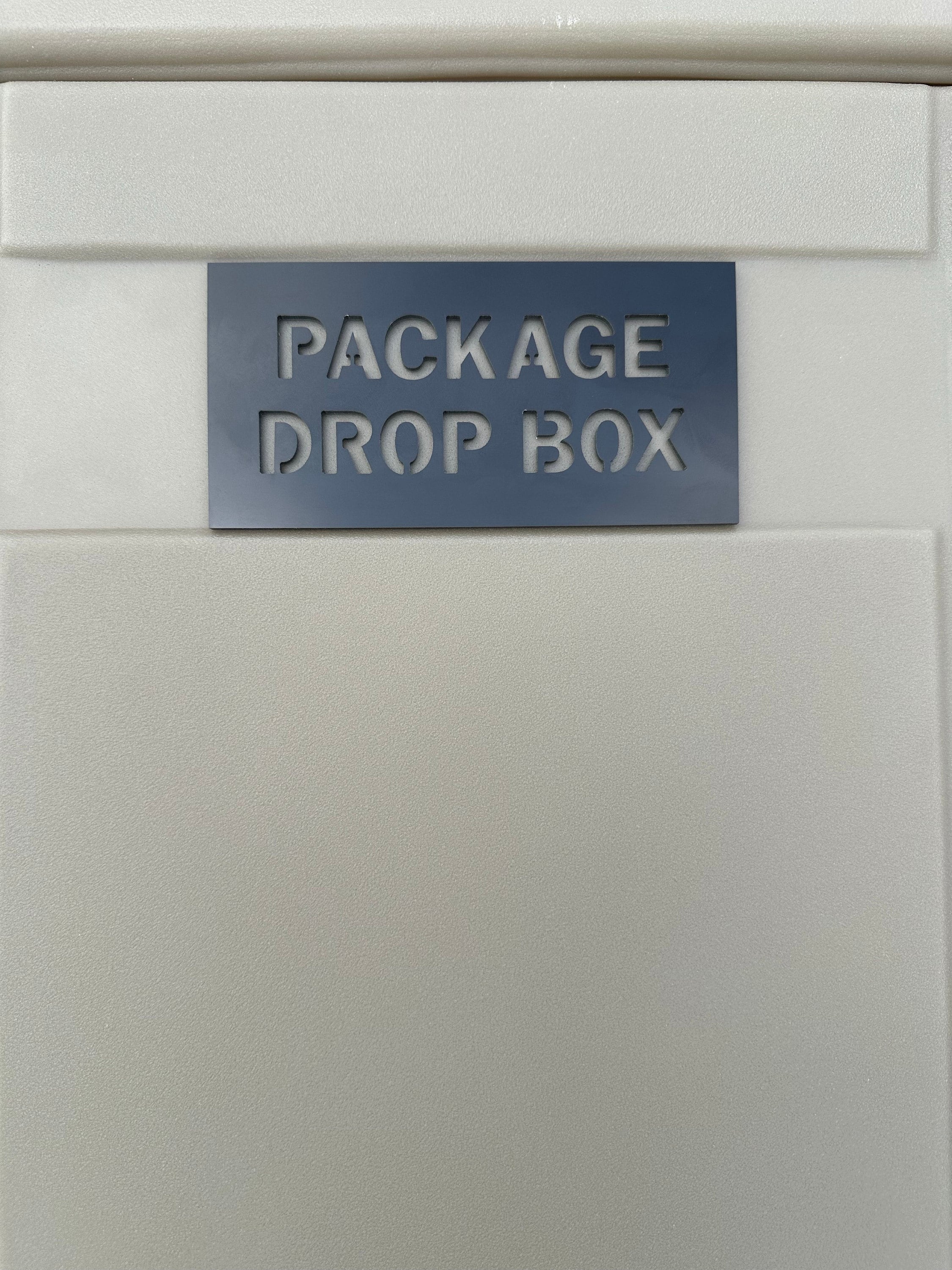 Package drop box sign. Please leave packages in the box sign. Sign for ...