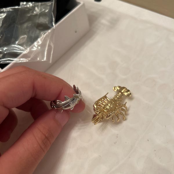 14k Gold Vermeil Redfish V.2 Necklace, Redfish in Action Charm, Red ...