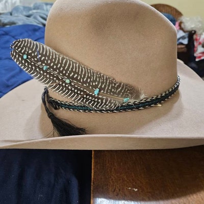 Silver Glitter Peacock Feather as Seen on Lainey Wilson / Hat Feather ...