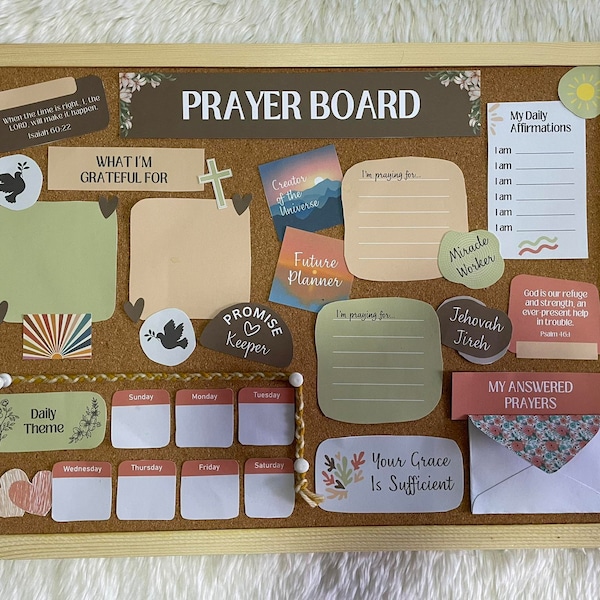 Printable Prayer Board Kit: Vision Board Collage (PDF) - Etsy