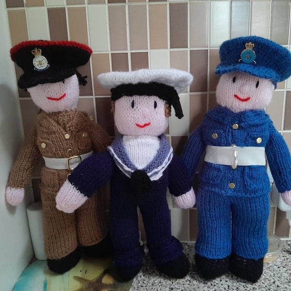 Knitting Pattern for Soldier in No. 2 Dress Uniform - Etsy