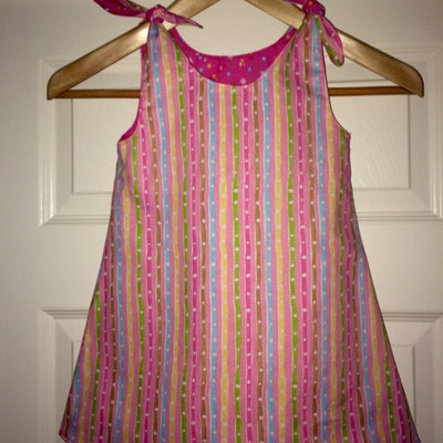 Tie Top Dress Pattern. Girls Dress Pattern. PDF Sewing Pattern and ...