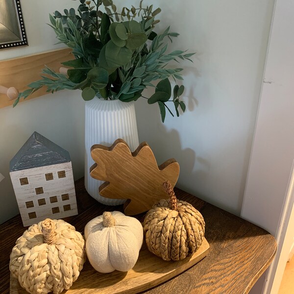 Fall Wood Cutouts, Fall Decor, Mantel Decor, Wooden Accents, Wood Acorn ...