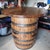 Deluxe Whiskey Barrel Cabinet Table W/ Lazy Susan Rotating Shelf and ...