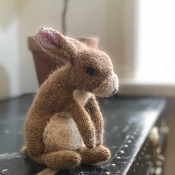 KNITTING PATTERN Black Otter Rex Rabbit - Etsy